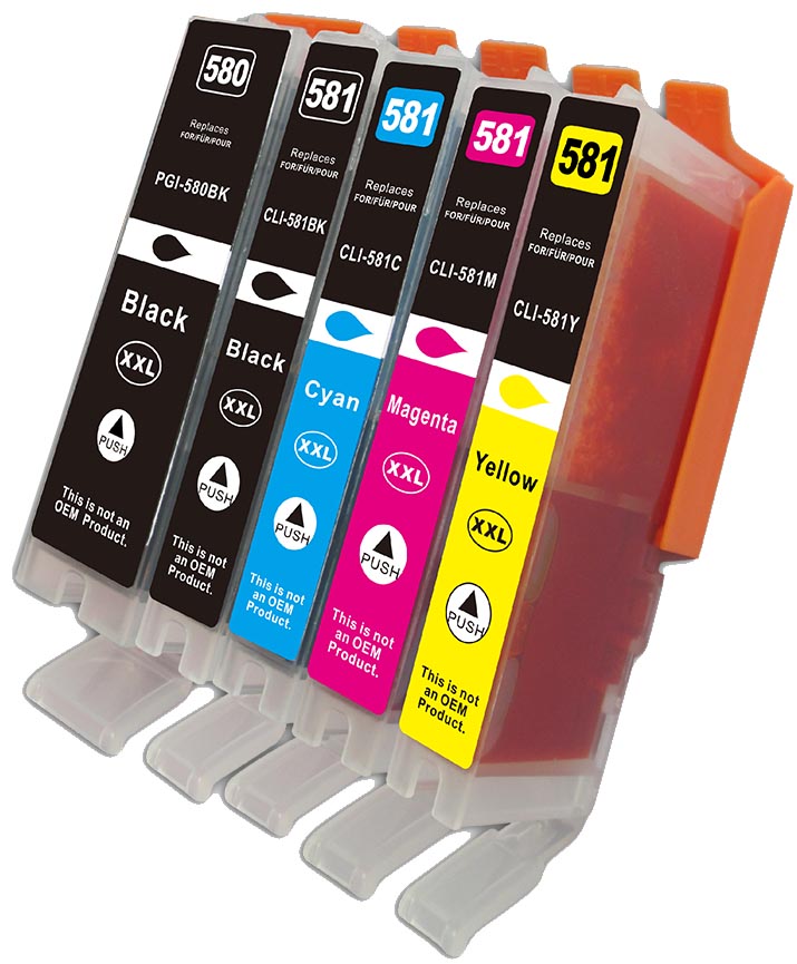 PGI-580/CLI-581 BK/C/M/Y/K MULTIPACK - Ink-House.dk